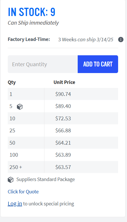 How Do I Check Price And Availability? – Onlinecomponents.com